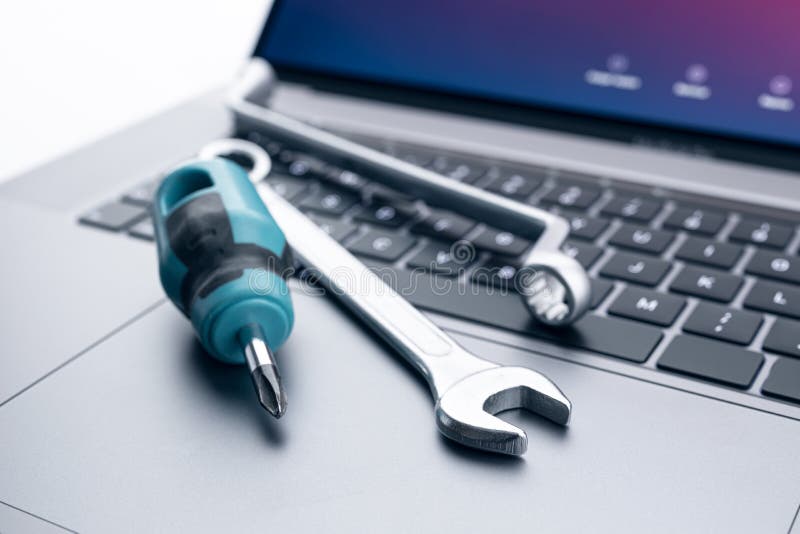 Computer fixing stock photo. Image of background, landscapes - 120173742