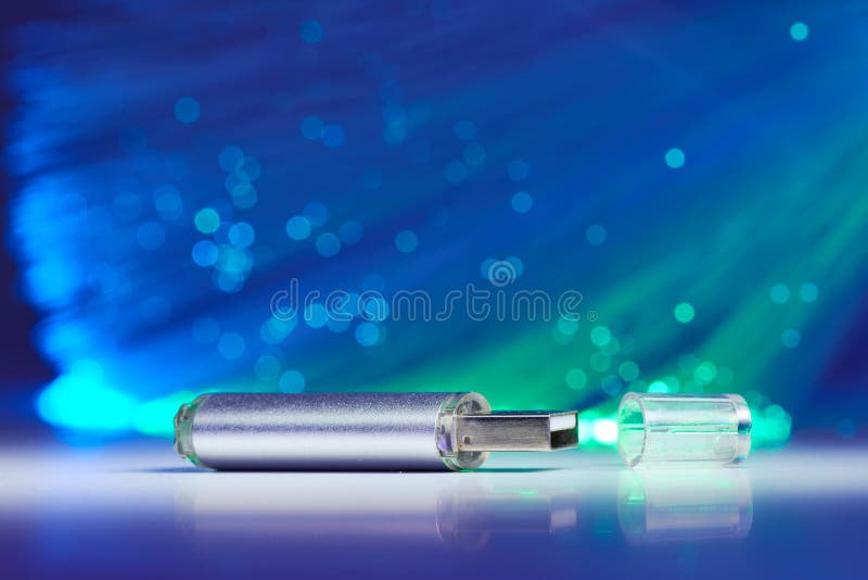 Computer Flash Memory Stick Stock Photo - Image of global, macro: 97459172
