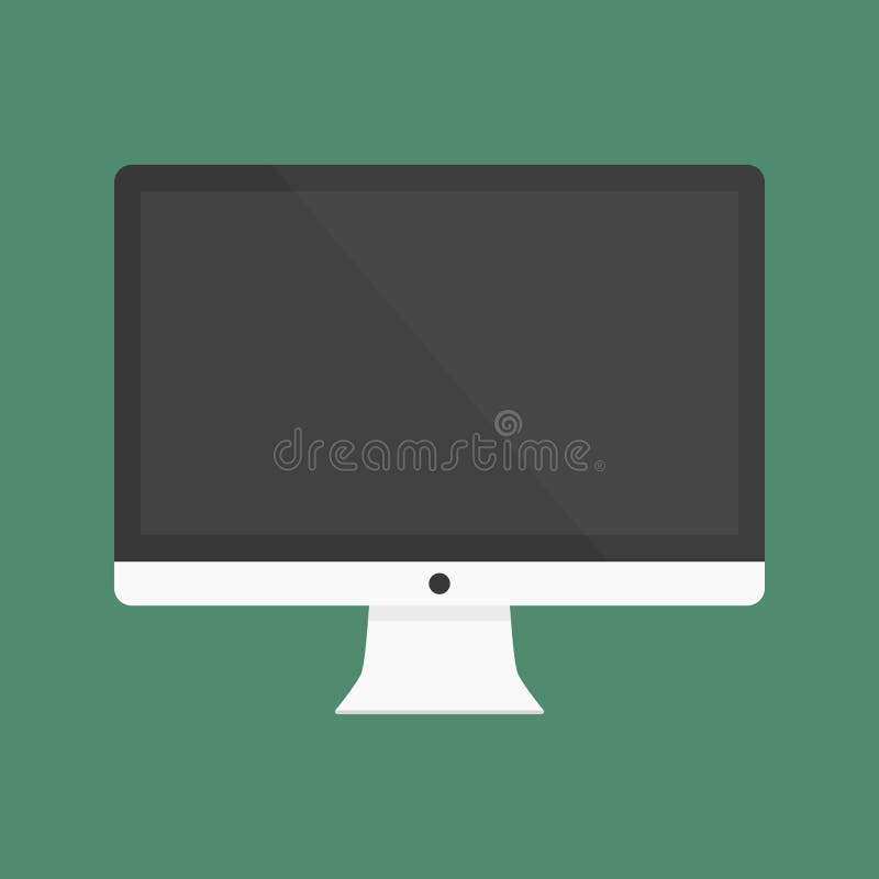 Computer stock vector. Illustration of memory, monitor - 75998582