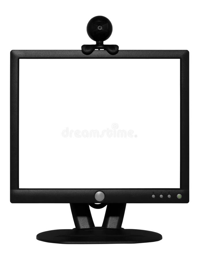 Computer Flat Screen Monitor Stock Photo - Image of screen, camera: 4565366