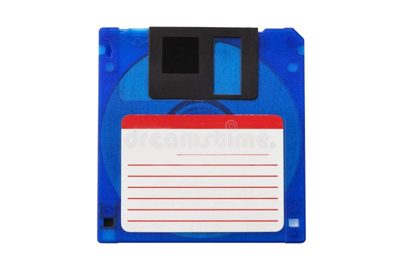 Computer Floppy Disk, Isolated on a White Background, Stock Photo ...