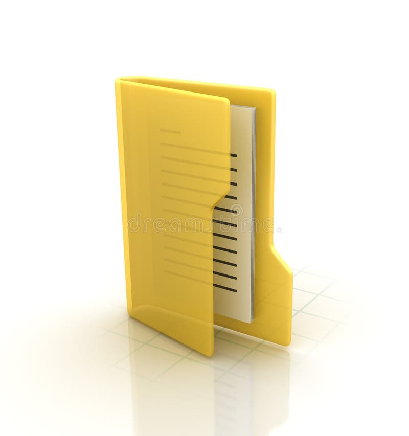 Computer Folder stock illustration. Illustration of administration ...