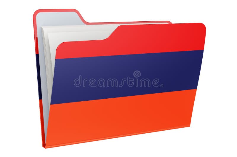 Computer Folder Icon with South African Flag. 3D Rendering Stock ...