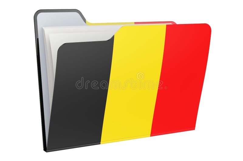 Computer Folder Icon with Croatian Flag. 3D Rendering Stock ...