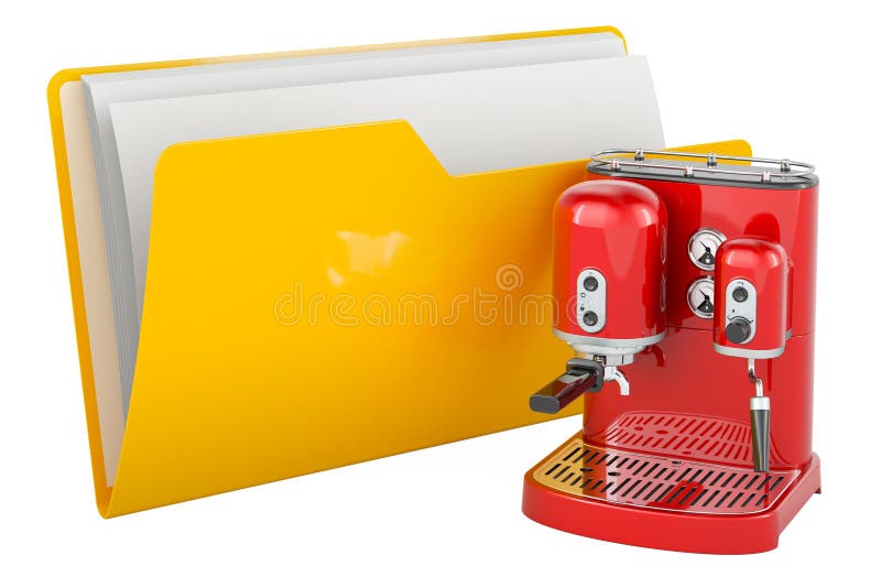 Computer Folder Icon with NAS, Network-attached Storage. 3D Rendering ...