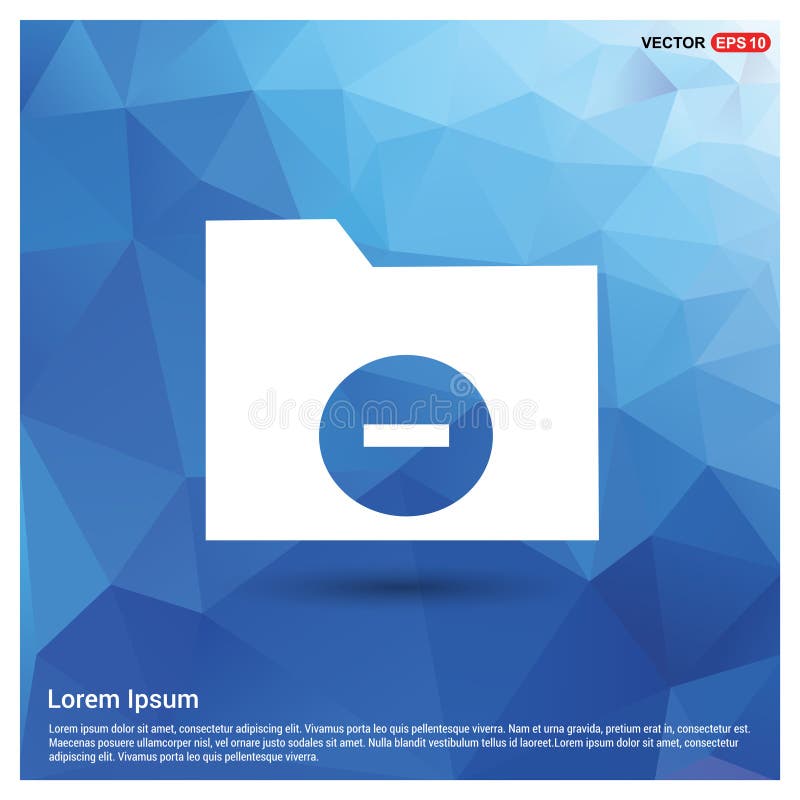 Computer Folder Icon stock vector. Illustration of interface - 123838716