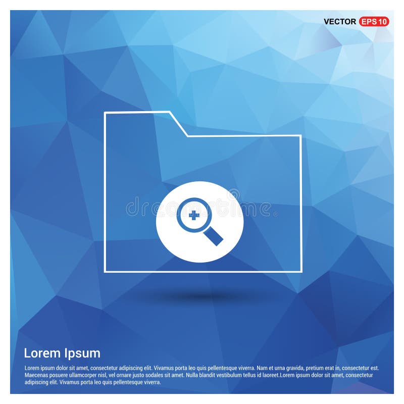 Computer Folder Icon stock vector. Illustration of organization - 132404514