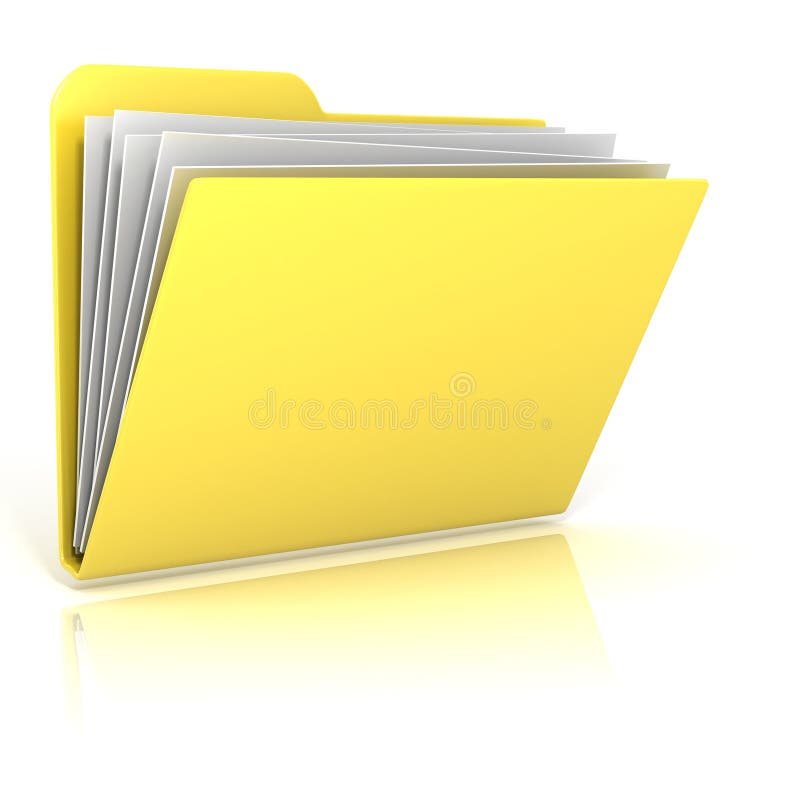Computer folder icon stock illustration. Illustration of office - 56552444