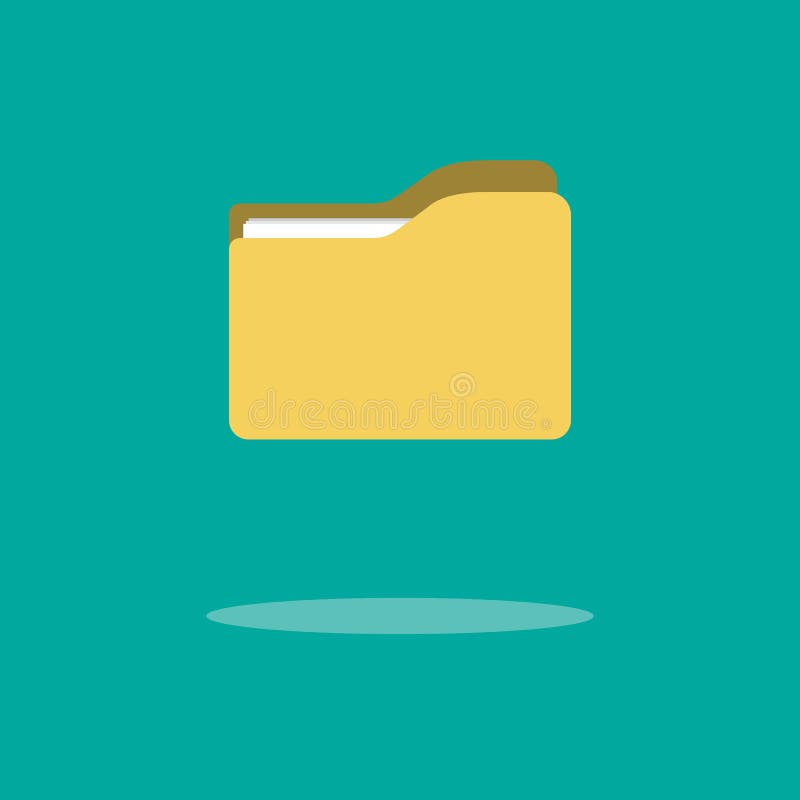 Computer Folder Icon-storage Symbol-data Illustration-directory Vector ...