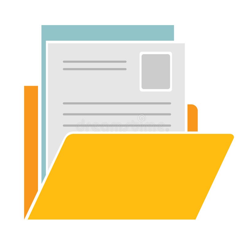 Computer Folder Icon-storage Symbol-data Illustration-directory. Vector ...