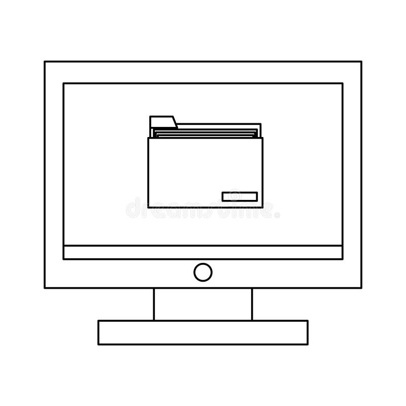 Simple computer icon stock illustration. Illustration of symbol - 73736339