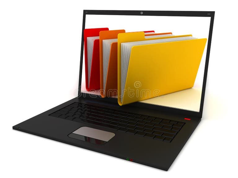 Computer Folders stock illustration. Illustration of ideas - 13551241