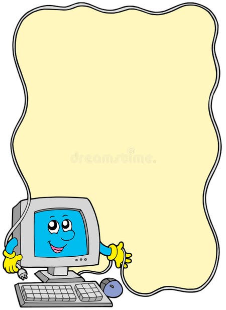 Computer frame stock vector. Illustration of desktop - 10703360