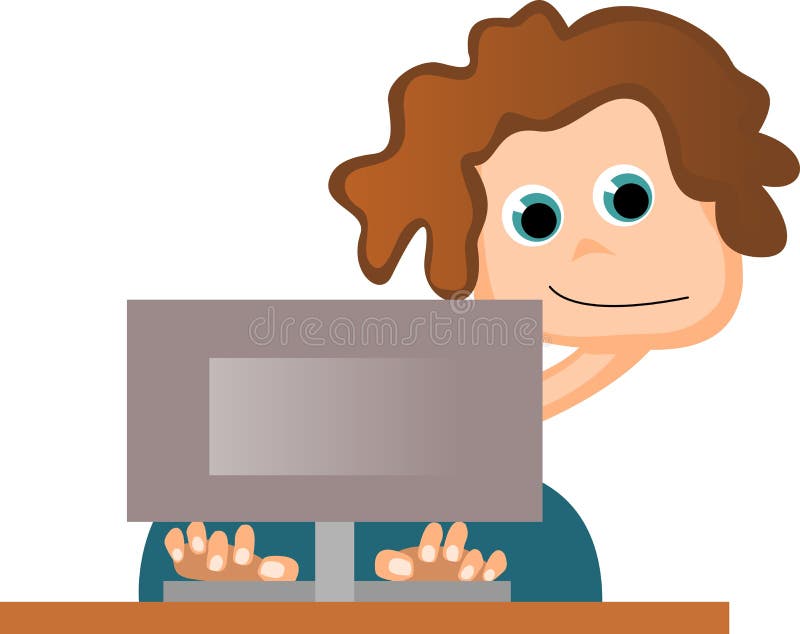 Computer freak stock vector. Illustration of designer - 3144302