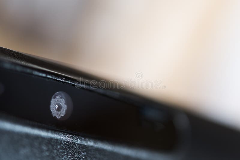 Computer front camera lens stock image. Image of meeting - 114713241