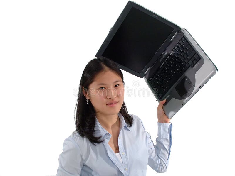 Computer Frustration stock image. Image of worker, person - 61797