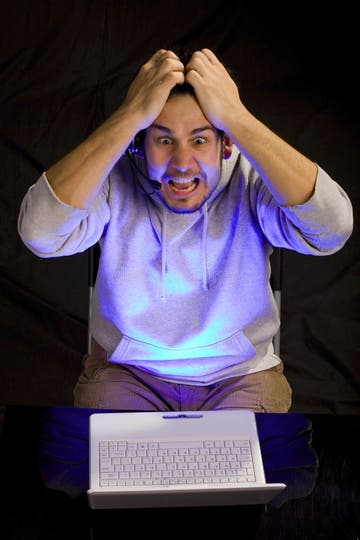 Computer frustration stock photo. Image of stress, stressed - 8865990