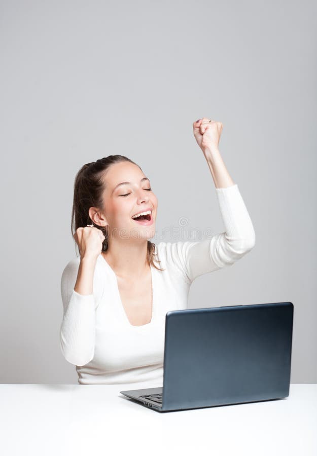 Computer fun. stock image. Image of attractive, communication - 44647097