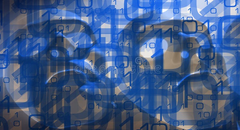 Cyber Security Big Data, Vector Binary Code Algorithm Stock Vector - Illustration of computer ...