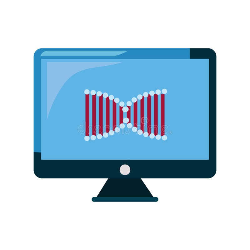 Computer Gadget Dna Science Molecule Stock Vector - Illustration of ...