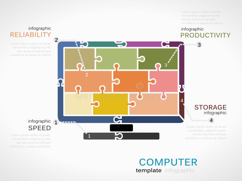 Computer stock vector. Illustration of computer, abstract - 43722709