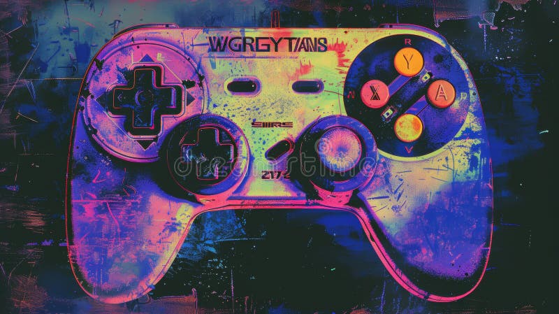 Black Textured Video Game Controller White Background Stock Photos ...