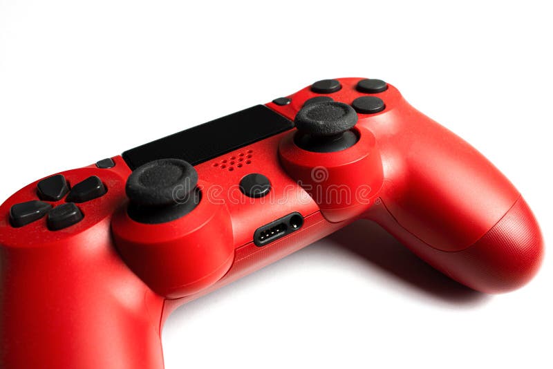 Computer Game Controller on White Background. Gaming Concept Stock ...