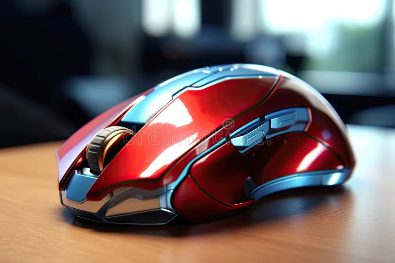 Computer Gaming Mouse Future Technology Stock Image - Image of desk ...
