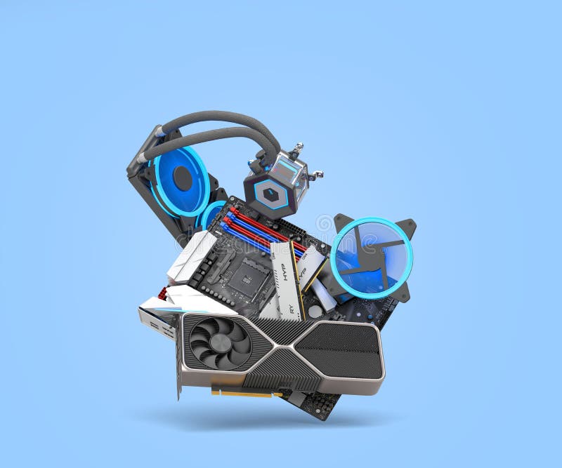 Cool Computer Parts Background Stock Illustrations – 60 Cool Computer ...