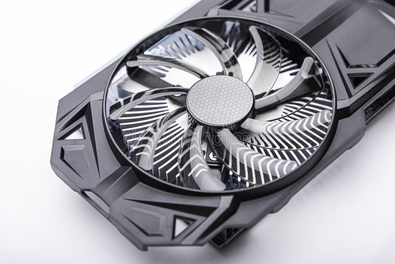 Computer Gaming Powerful Modern Graphic Card Stock Photo - Image of ...