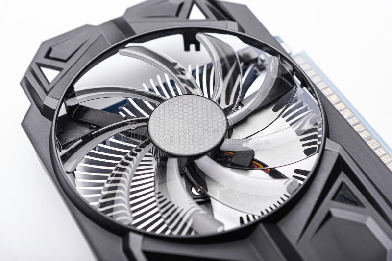 Computer Gaming Powerful Modern Graphic Card Stock Photo - Image of ...