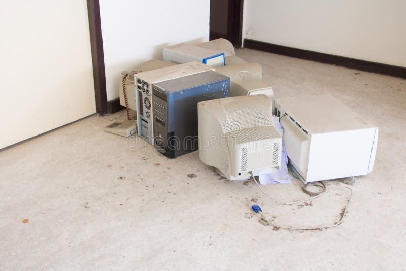 Computer Garbage Electronic Old Technology Dirty Which Has Pollution ...