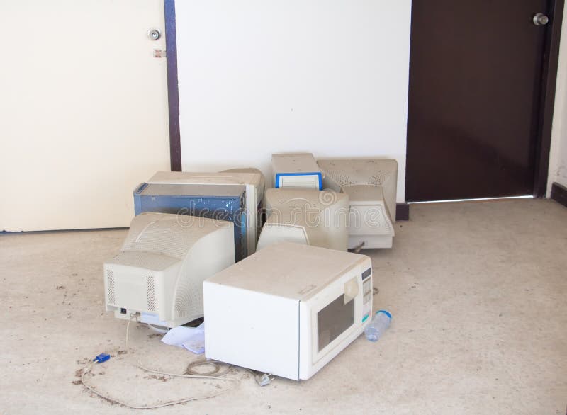 Computer Garbage Electronic Old Technology Dirty Which Has Pollution ...