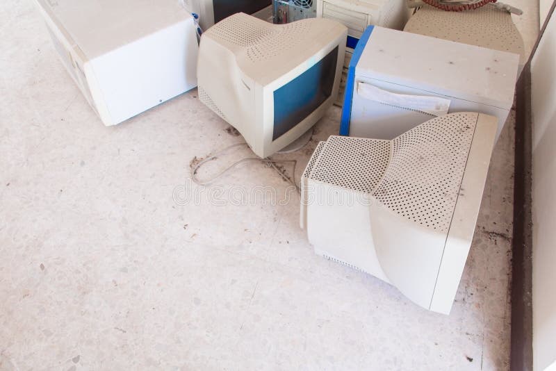 Computer Garbage Electronic Old Technology Dirty Which Has Pollution ...