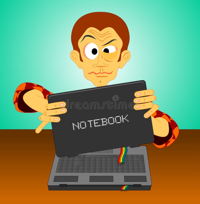 Typing Notebook Comic Stock Illustrations – 55 Typing Notebook Comic ...