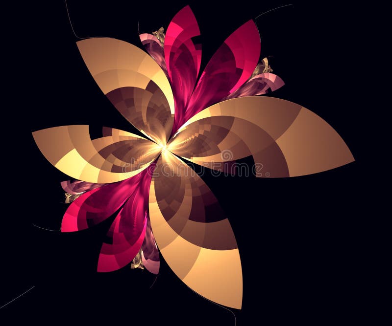 Computer Generated Abstract Colorful Fractal Artwork Stock Illustration ...