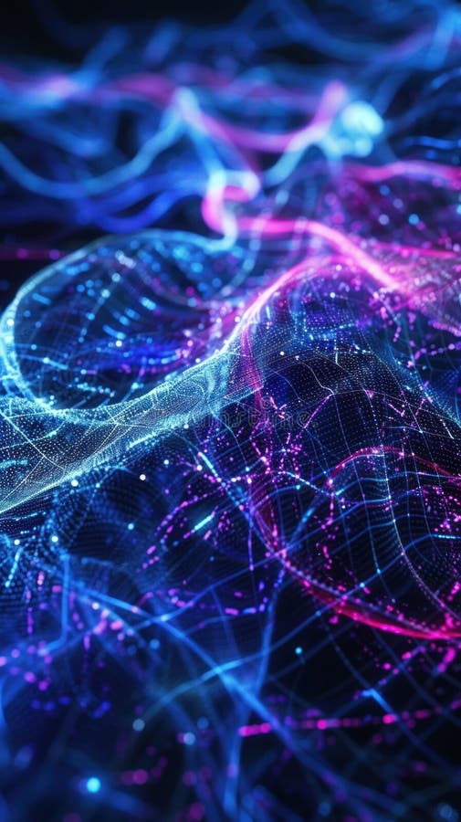 A Computer-generated Abstract Design Featuring Intersecting Lines and ...