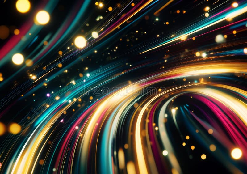 A Computer-generated Abstract Line Art Illustration Featuring Numerous ...