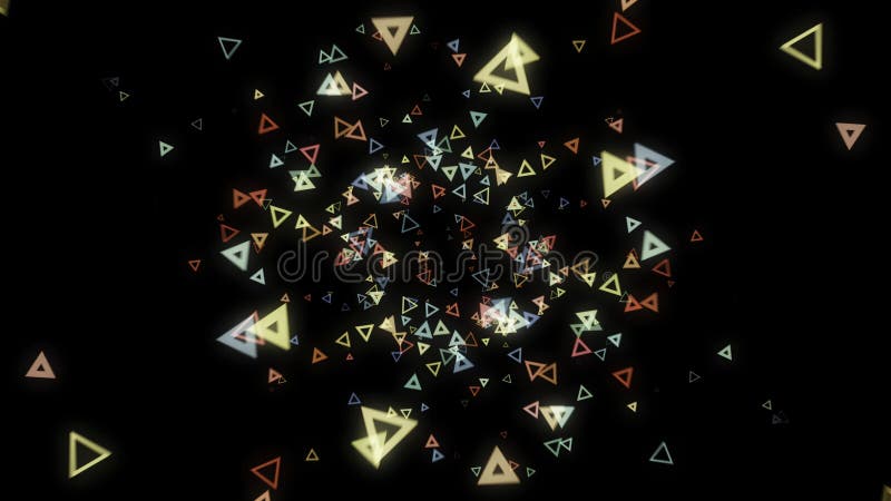 Computer Generated Abstract Space. Animation. Abstract Background of ...