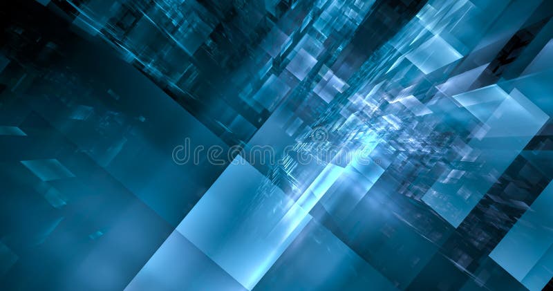 Computer Generated Abstract Tehnology Image. Three-dimensional 3D ...