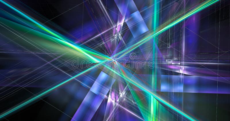 Computer Generated Abstract Tehnology Image. Three-dimensional 3D ...