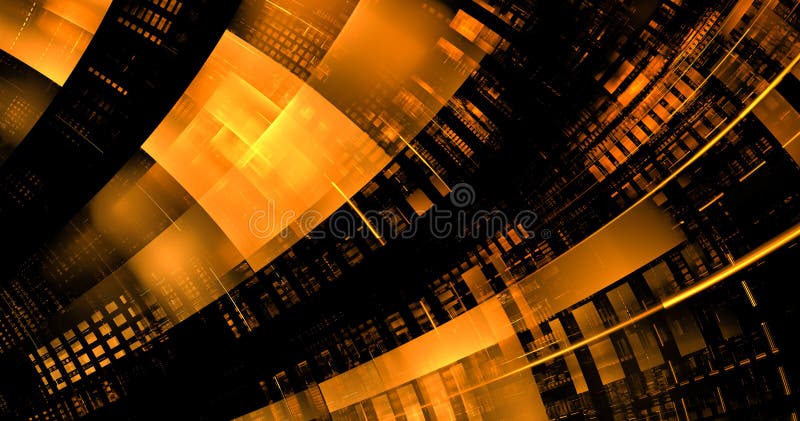 Computer Generated Abstract Tehnology Image. Three-dimensional 3D ...