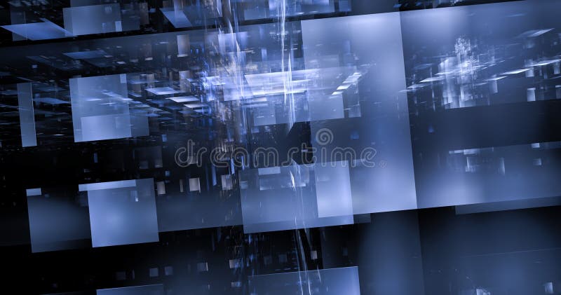 Computer Generated Abstract Tehnology Image. Three-dimensional 3D ...