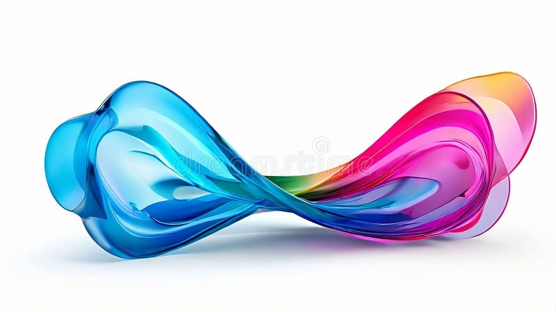 Colorful Background Wave Ribbon - Symbol - a Rainbow Design in the ...