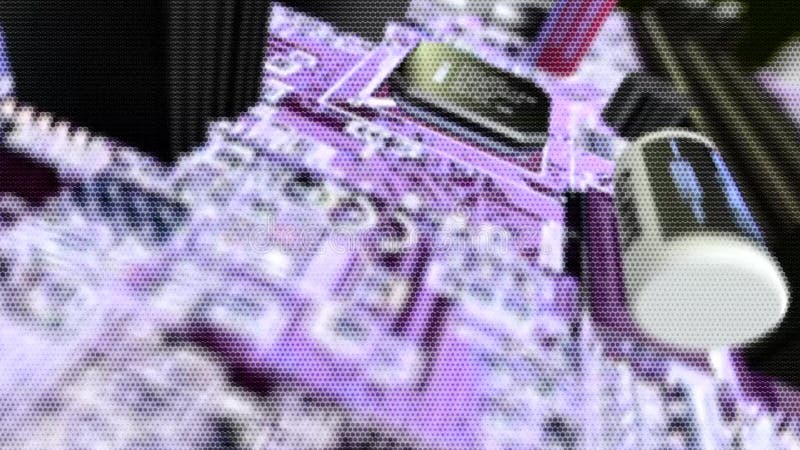 Computer Generated Animated Moving Motion Background Showing Computer ...