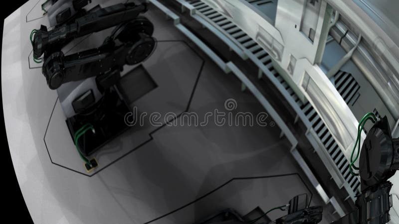 Artist Rendering, Factory Robotic Assembly Lines. Stock Video - Video ...