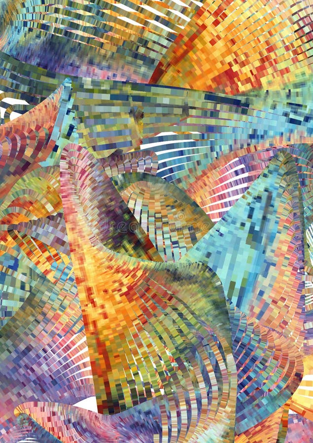 Brightly Coloured Background Stock Illustration - Illustration of lines ...