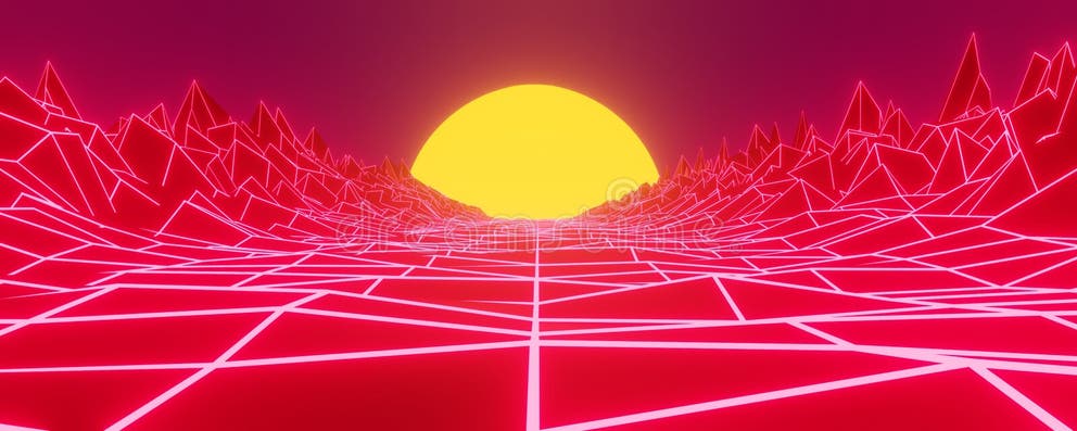 Computer Generated Binary Code Landscape . Big Data . Binary Code . Wireframe Landscape ...