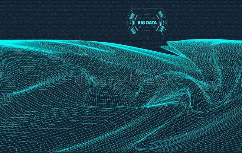 Binary landscape stock illustration. Illustration of technology - 50516