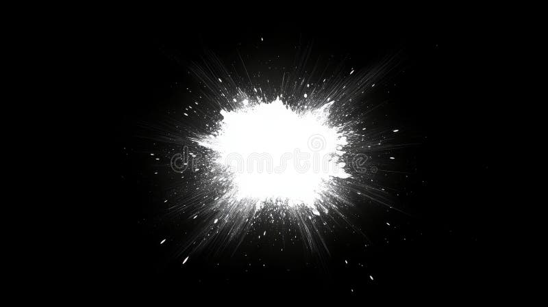 A Computer-generated Black and White Abstract Depicting the Singularity ...